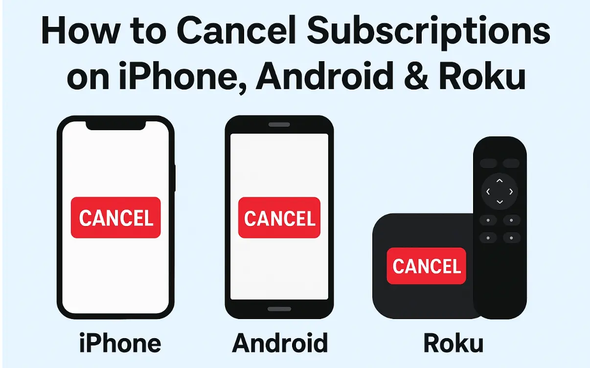 Step-by-Step: How to Cancel Subscriptions on iPhone, Android & Roku - TellyReviews