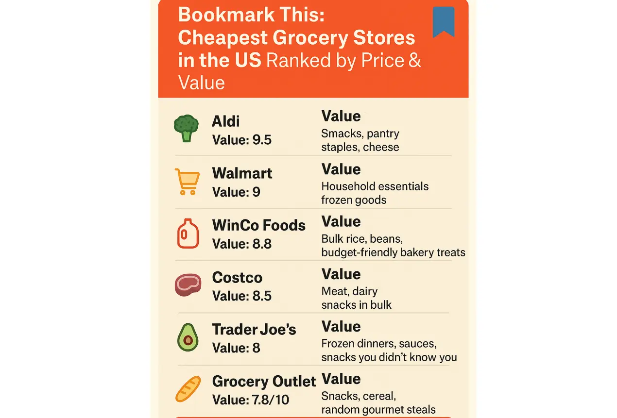 Bookmark This: Cheapest Grocery Stores in the US Ranked by Price ...